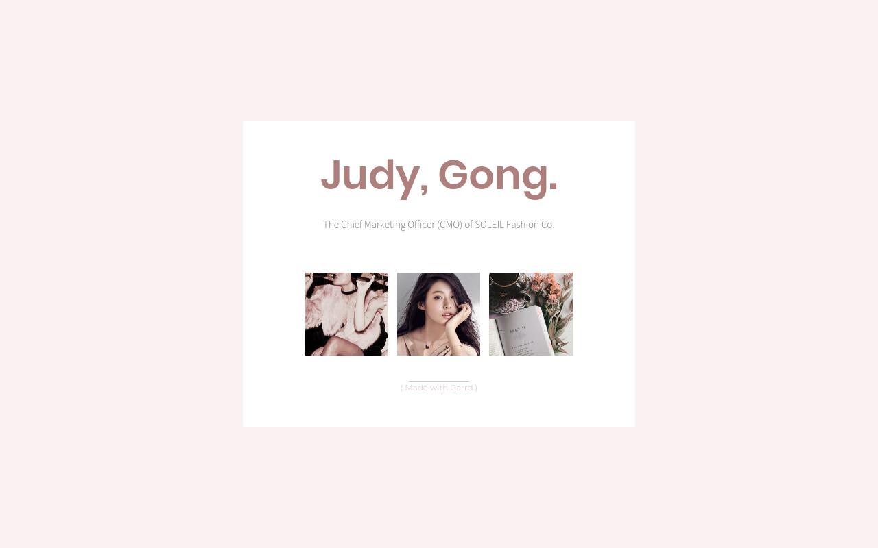 Judy, 공。